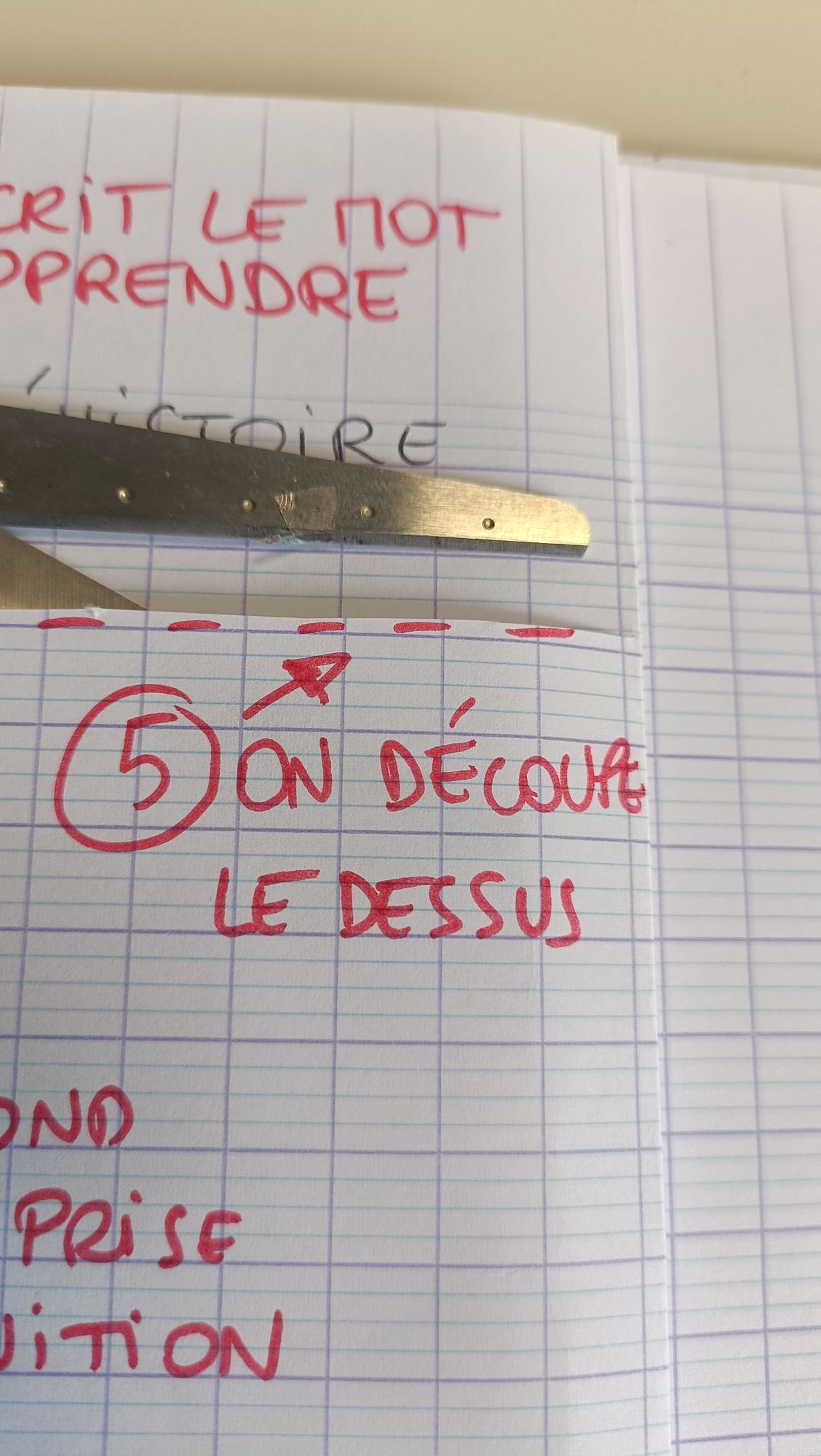 Leçon à manipuler en 5 étapes