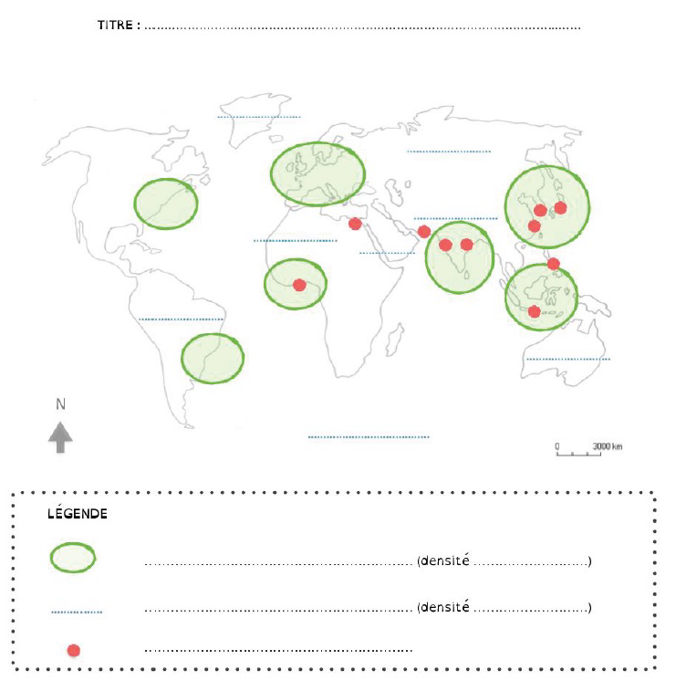 6e Carte Répartition De La Population Mondiale