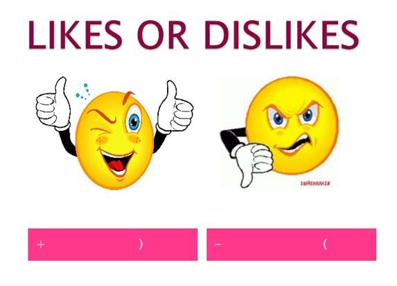LIKES & DISLIKES | Genially