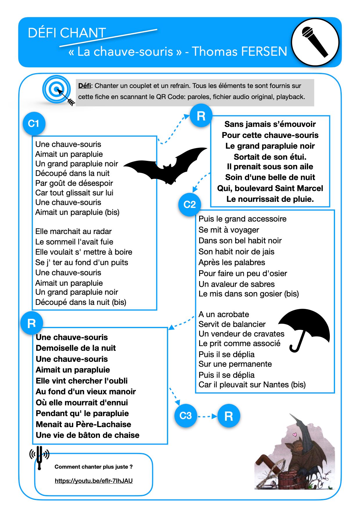 Défi chant Chauve-Souris | Genially