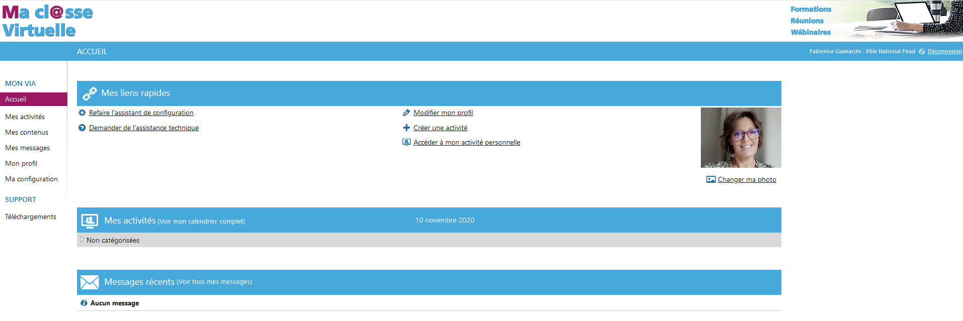 creer une visio VIA | Genially