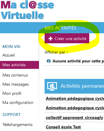 creer une visio VIA | Genially