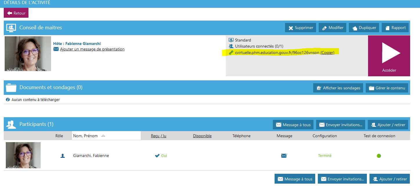 creer une visio VIA | Genially