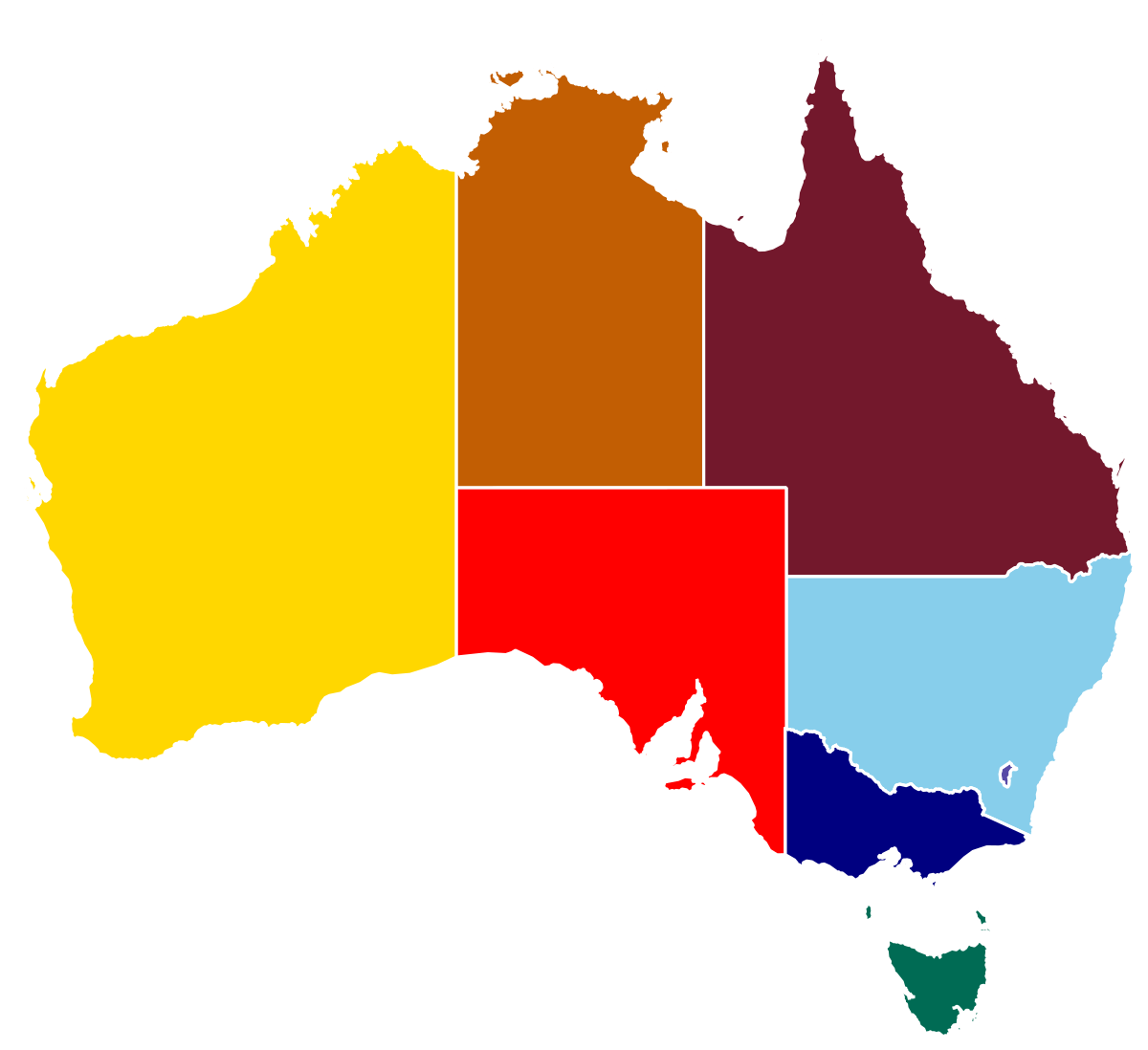Find the Australian States | Genially