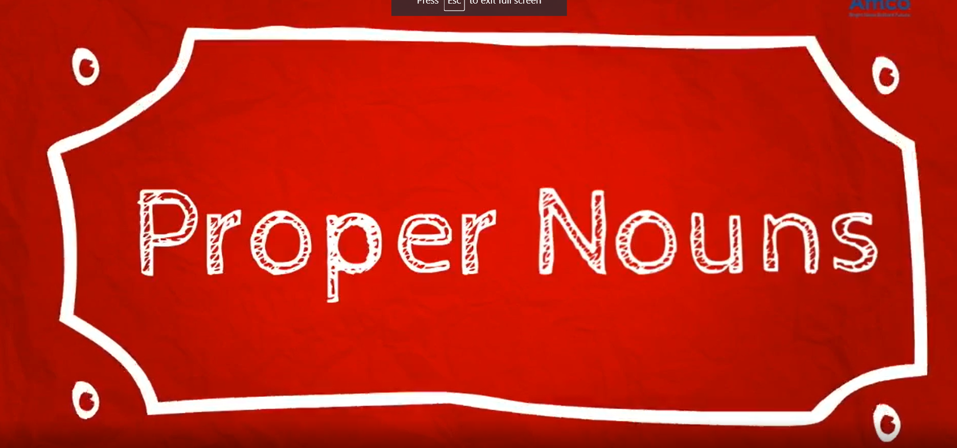 Proper Nouns. | Genially