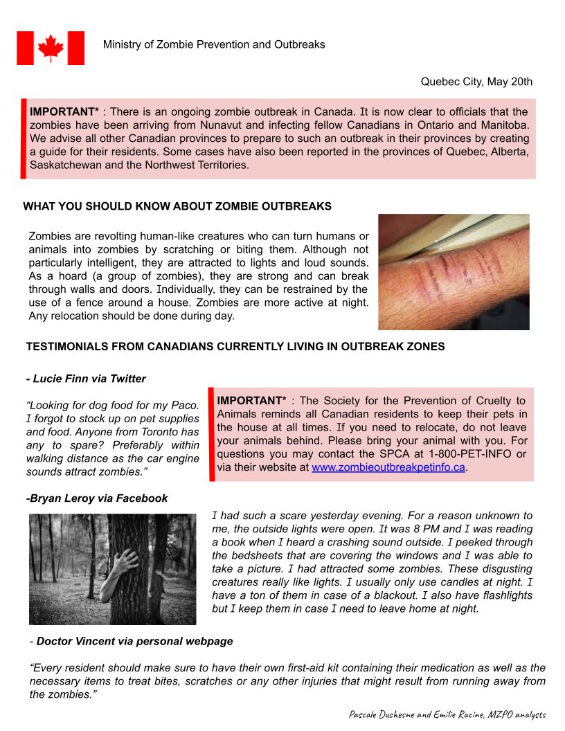 Zombie Survival | Genially