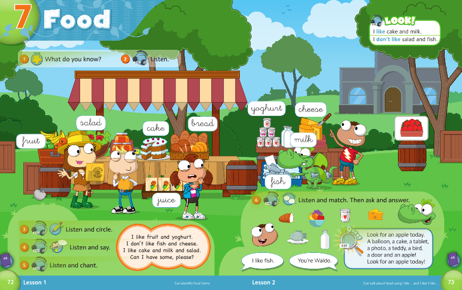 FOOD UNIT 2 1ST GRADE | Genially