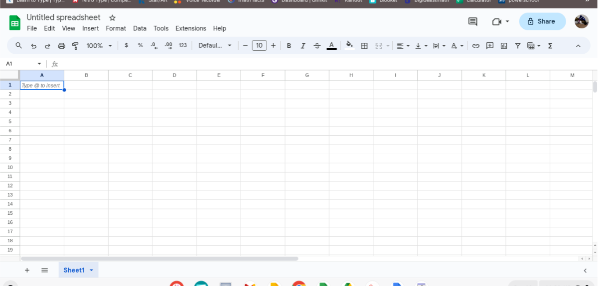 Interactive Picture Spreadsheet