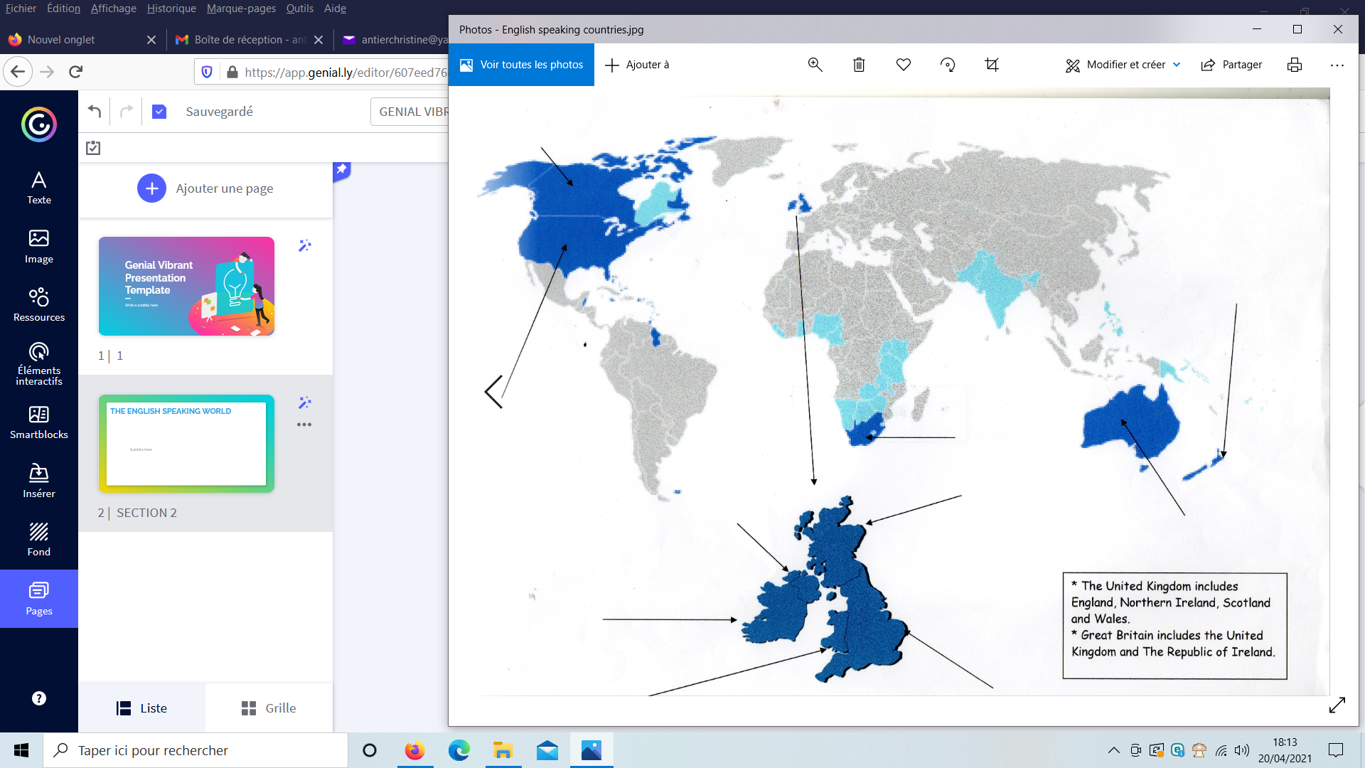 LCE 6 : ENGLISH SPEAKING COUNTRIES | Genially