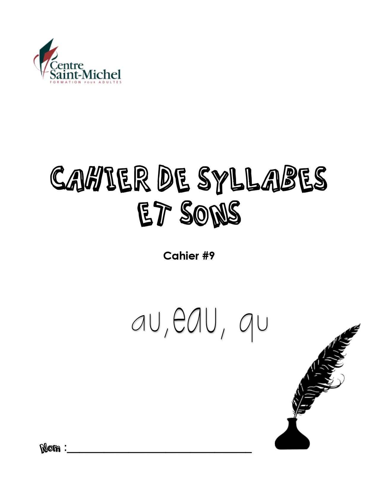 Alpha - Sons et syllabes - Cahier 12