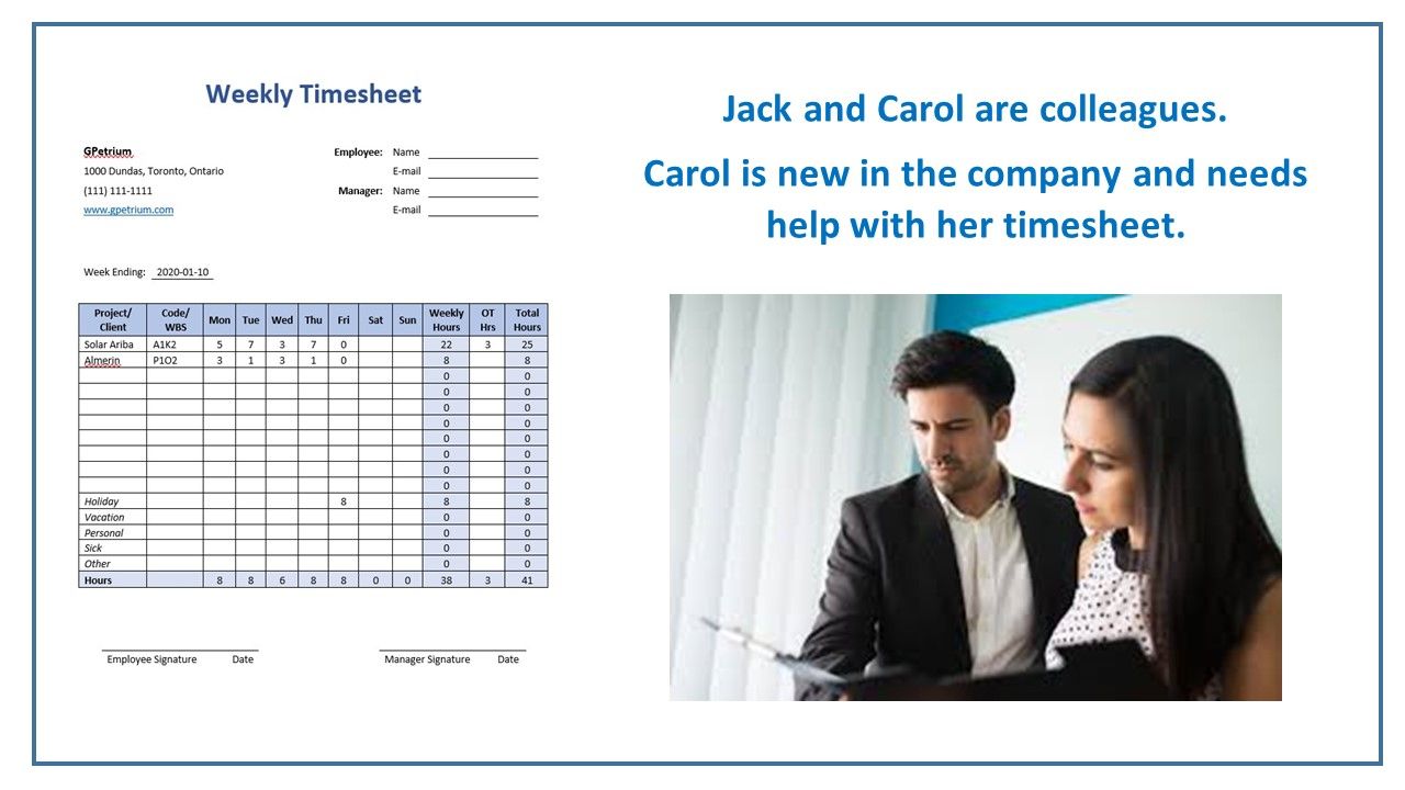 Completing a Timesheet | Genially
