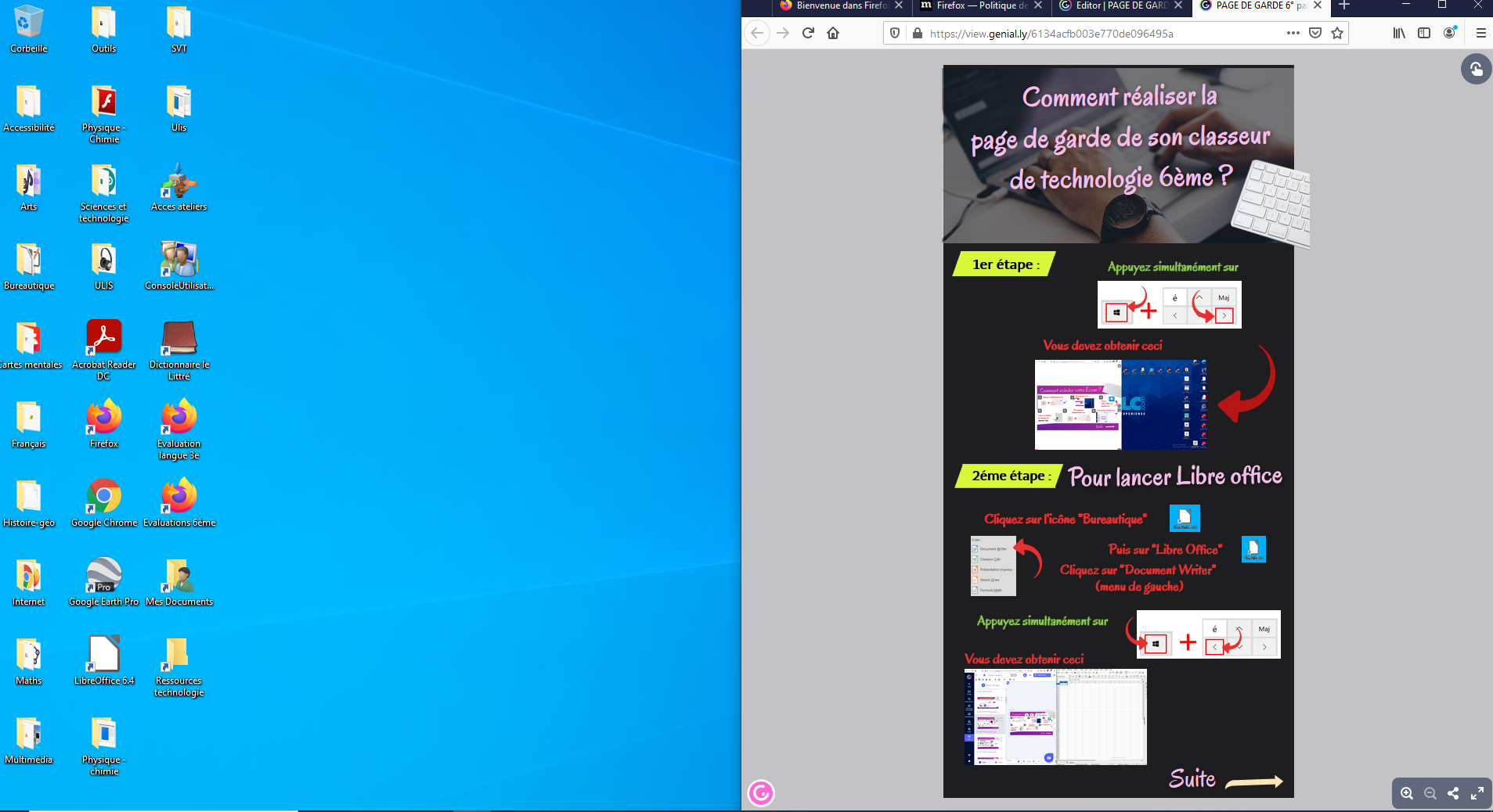 PAGE DE GARDE 4° | Genially