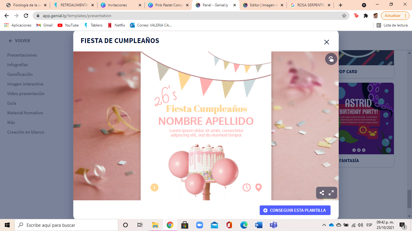 Cumple Vale | Genially