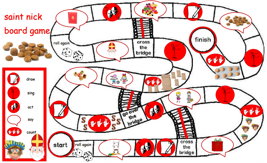 Group 3-4 Saint Nick lesson 1 board game