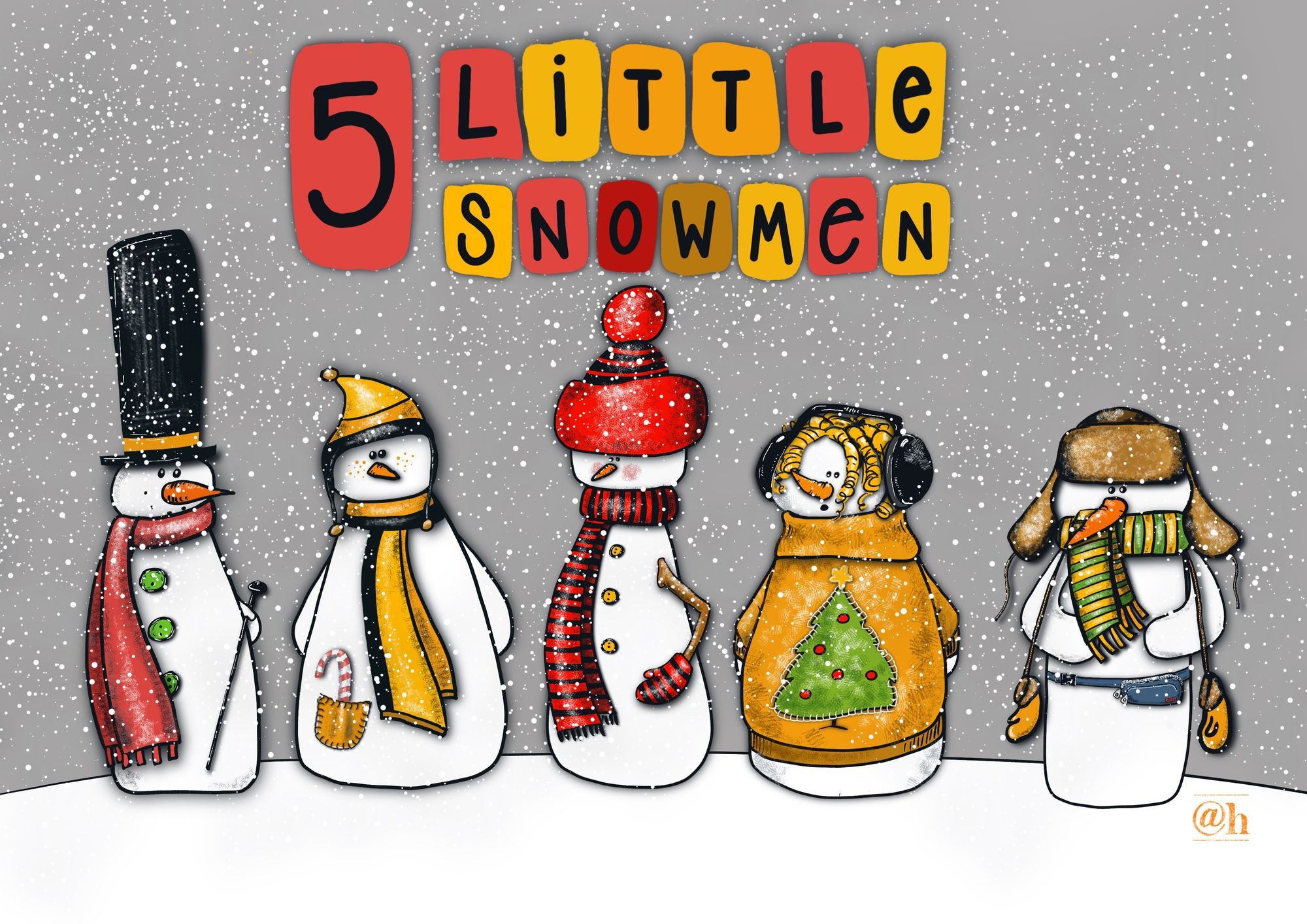 FIVE Little snowmen | Genially