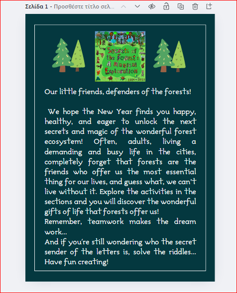 3rd Letter | Genially