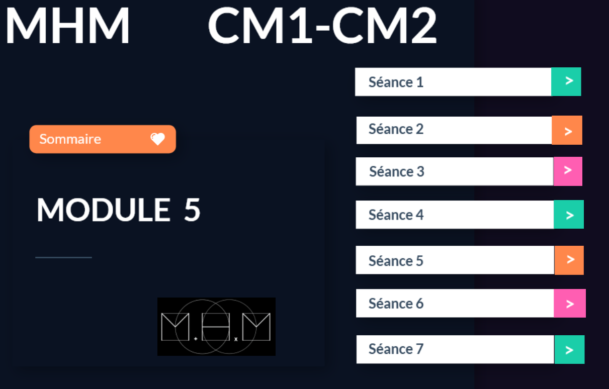 Centralisation des modules MHM Genially CM1-CM2 Marmotte Alamoto | Genially
