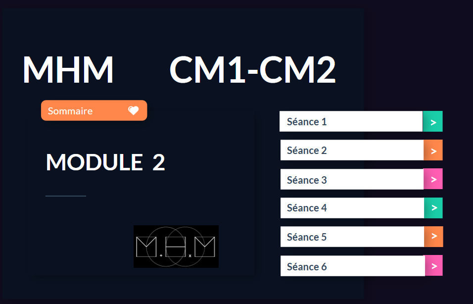 Centralisation des modules MHM Genially CM1-CM2 Marmotte Alamoto | Genially