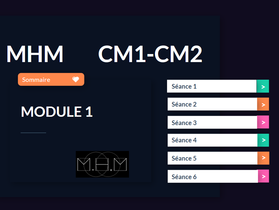 Centralisation des modules MHM Genially CM1-CM2 Marmotte Alamoto | Genially