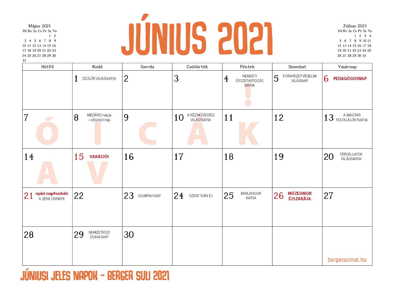 BerGer Szimat sulinaptár_ | Genially