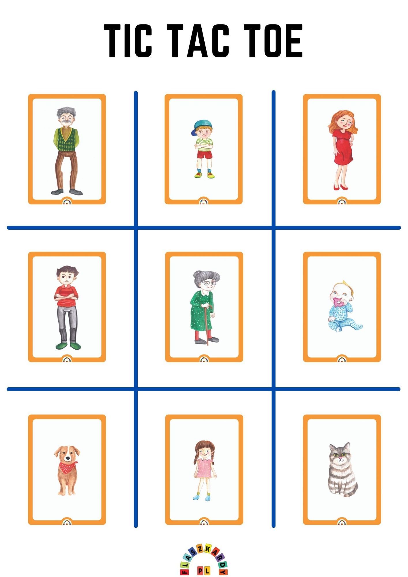 Family Tic Tac Toe | Genially