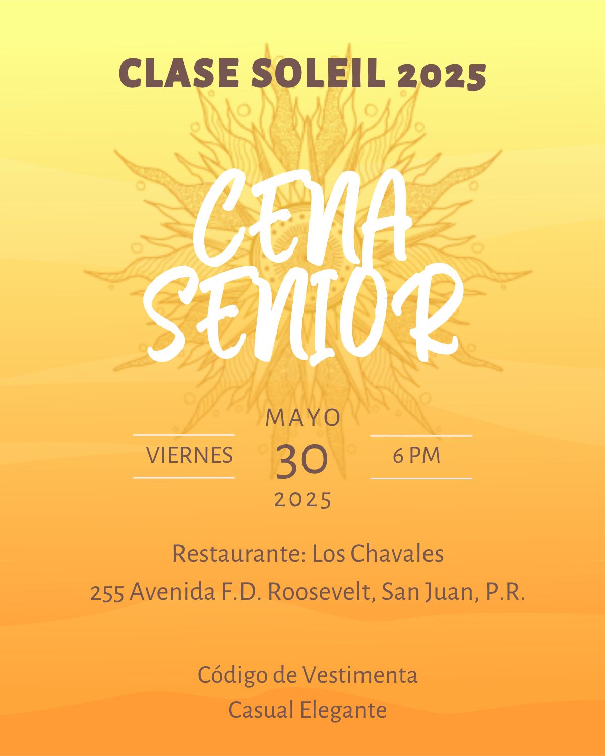 Cena Senior 2025 | Genially