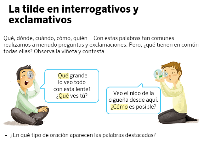 La tilde en interrogativos y exclamativos | Genially