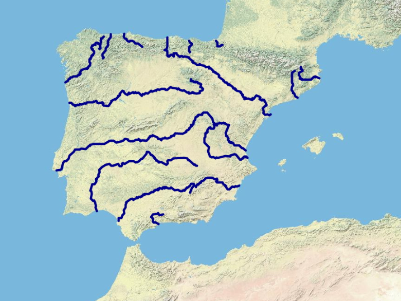 SPANISH RIVERS map | Genially