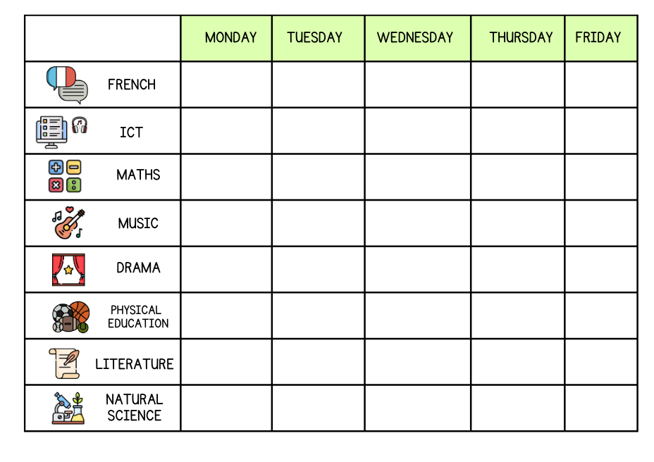 have got - school subjects