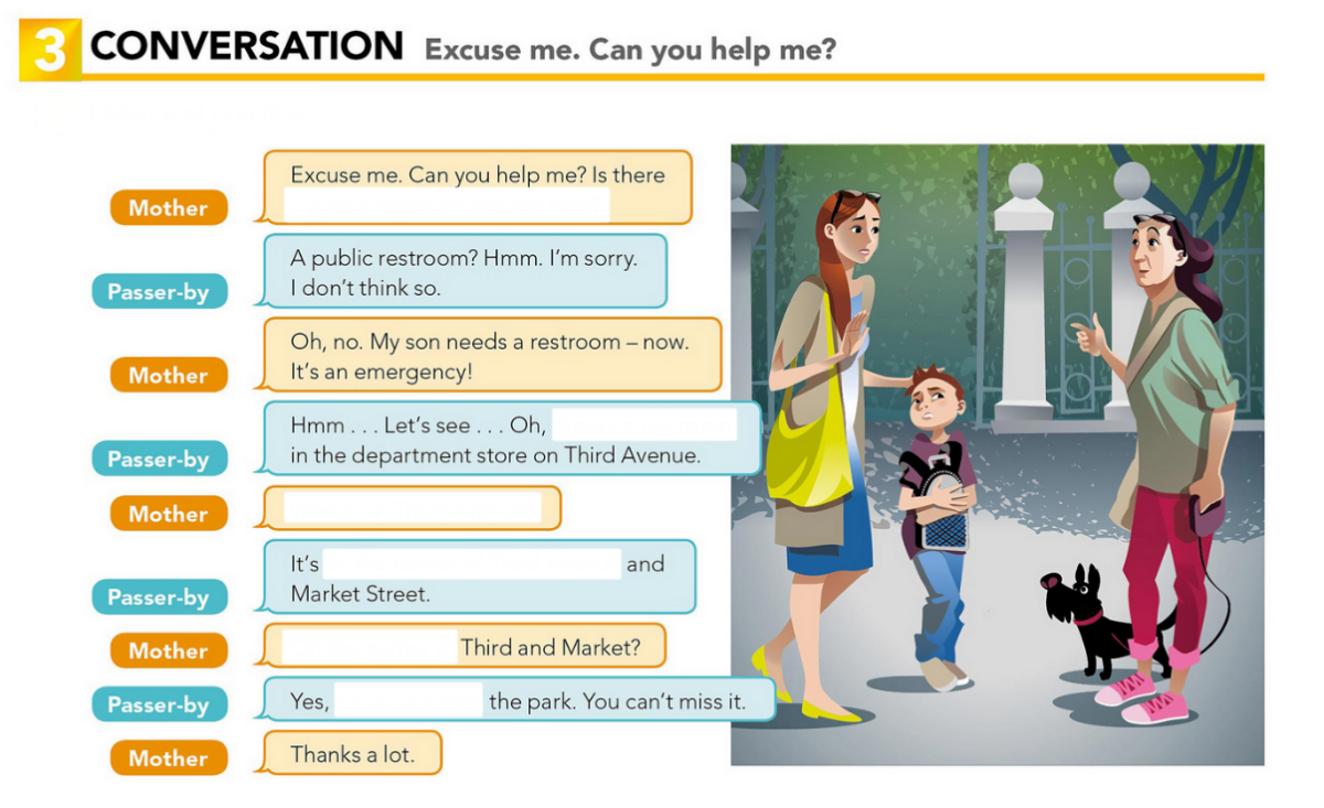 Level 2 - Unit 5 - Excuse me. Can you help me?