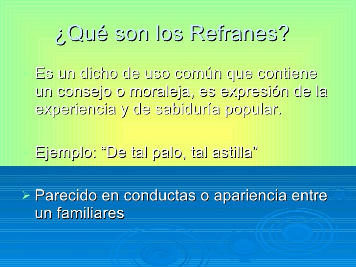 REFRANES Y DICHOS | Genially