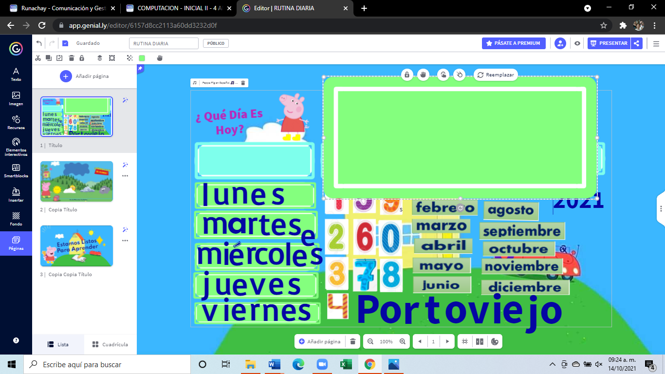 RUTINA DIARIA | Genially