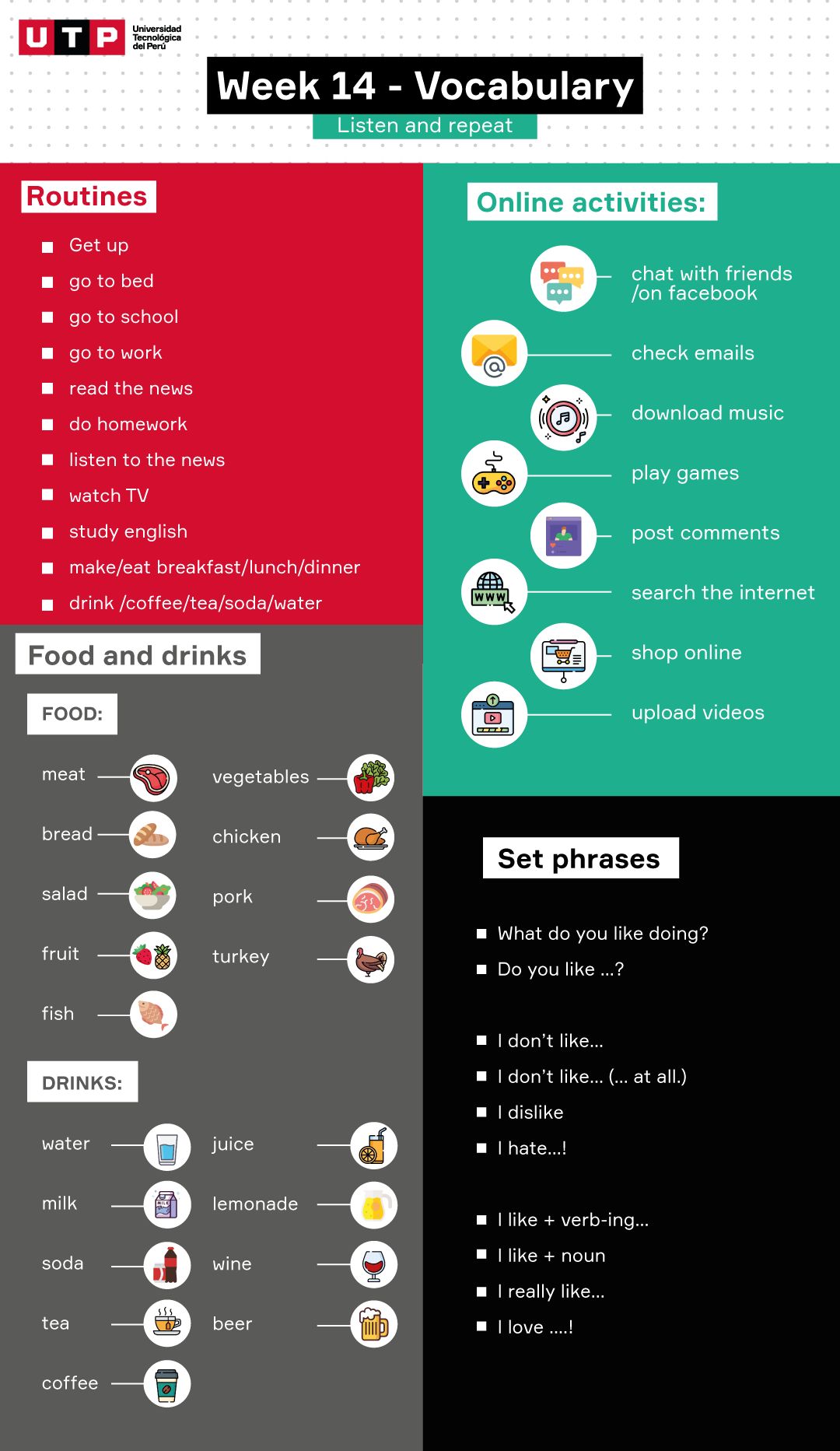Week 14 - Vocabulary | Genially