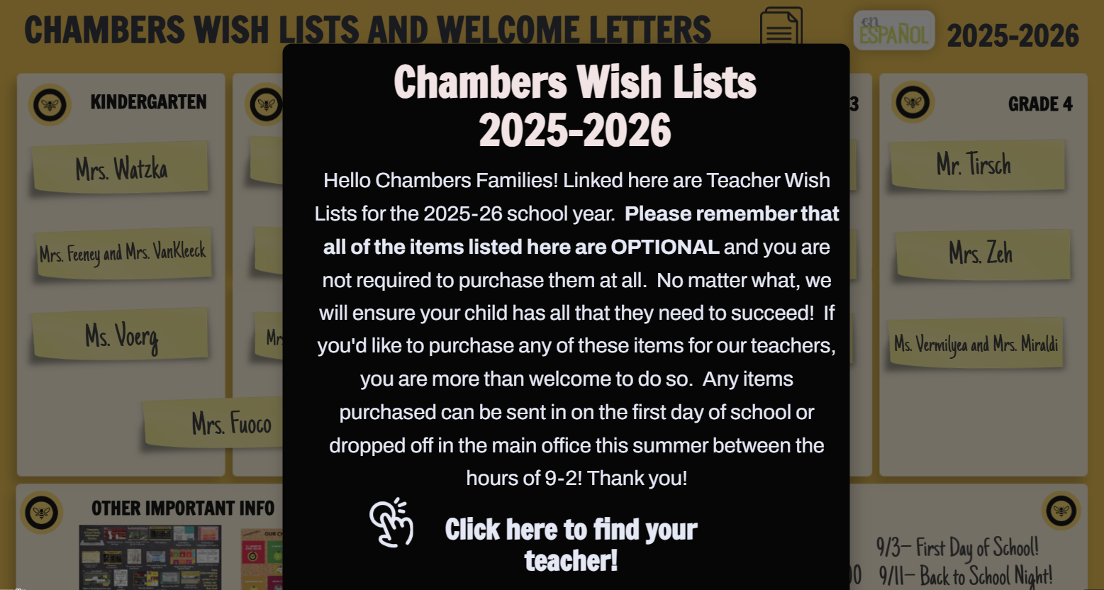 Families of Chambers Information Station | Genially