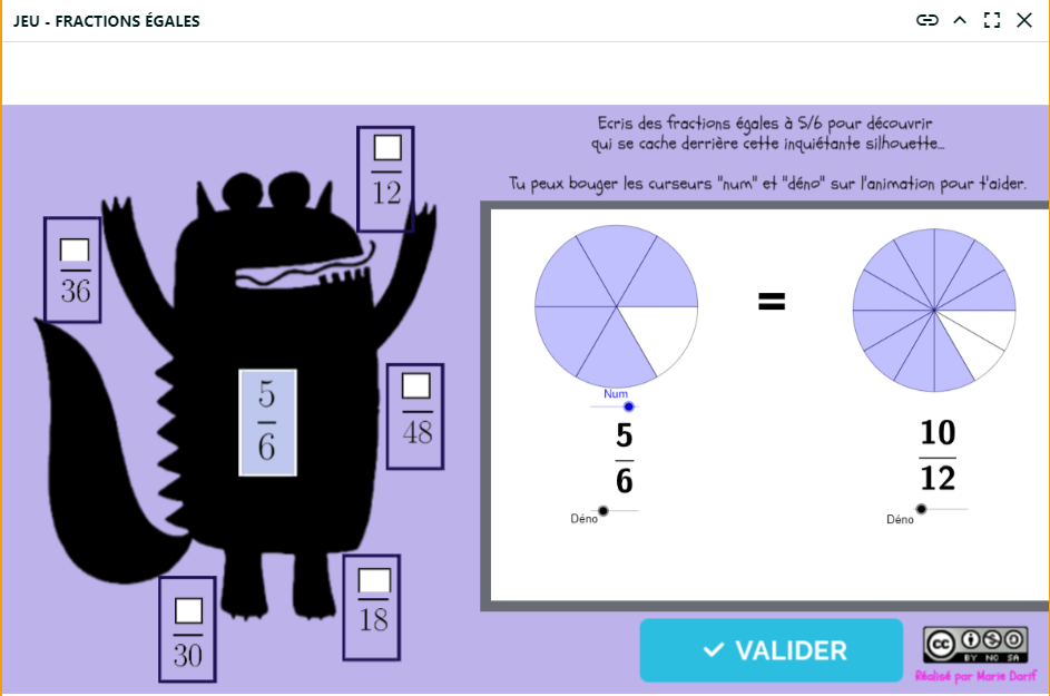 Les fractions | Genially