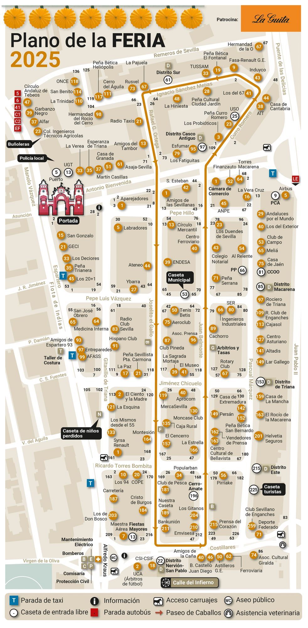 Plano de la Feria de Abril 2024 | Genially