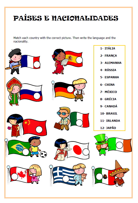 Countries & Nationalities | Genially