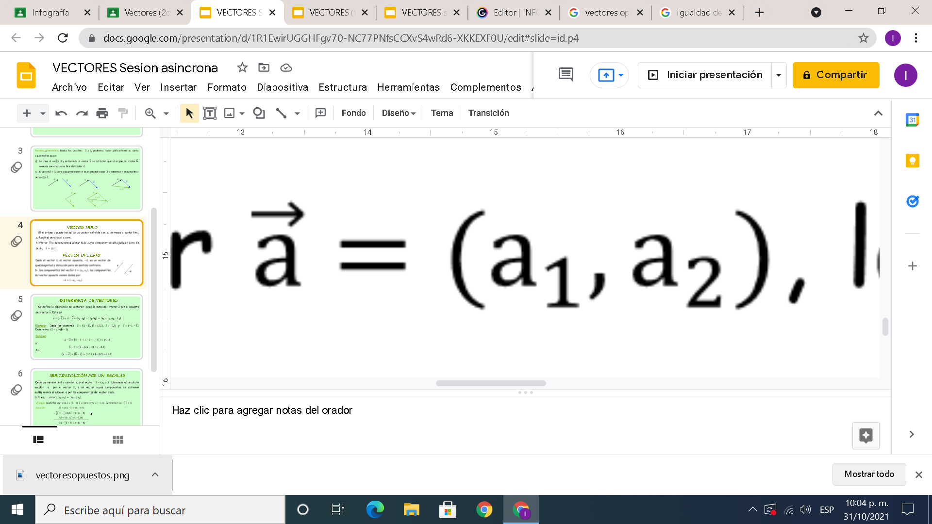 Infografía de Vectores | Genially