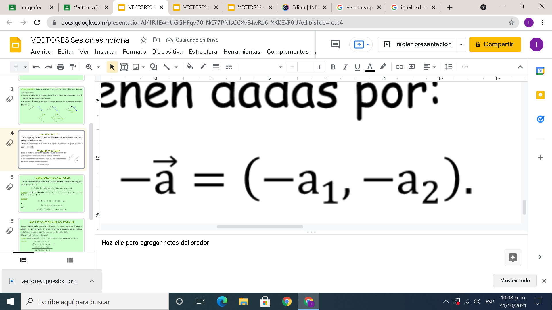 Infografía de Vectores | Genially