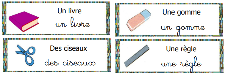 Le vocabulaire de l'école | Genially