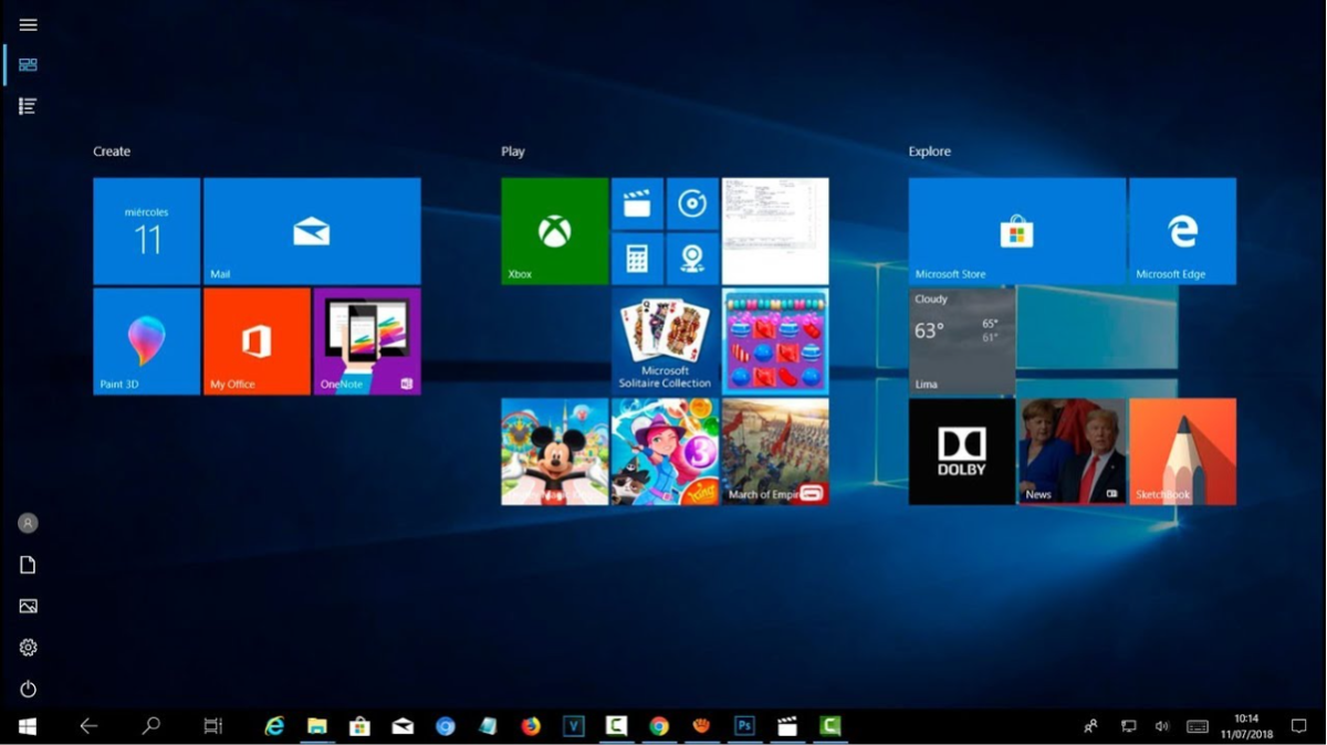 Imagen interactiva del entorno de trabajo de Windows | Genially