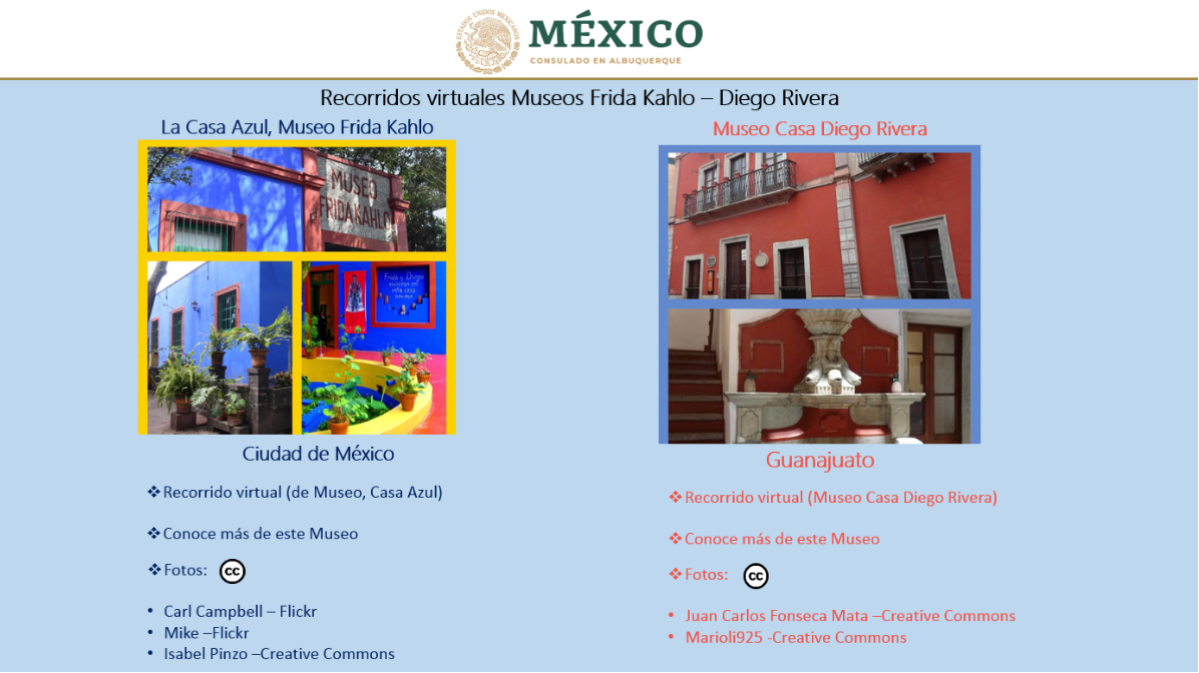 Recorridos virtuales- Frida Kahlo y Diego Rivera