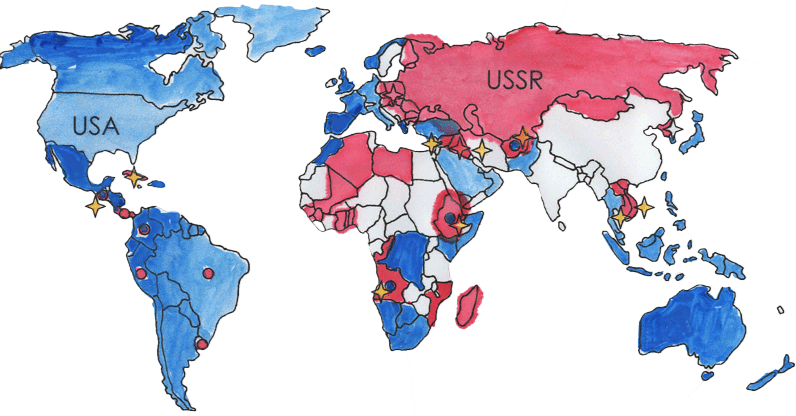 O Mapa Da Guerra Fria Mapas Mentais Sobre A GUERRA FRIA Study Maps
