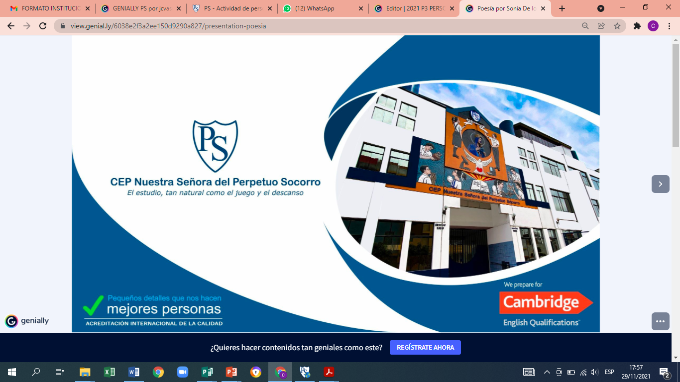 2022 P3D TUTORÍA UD1 SEM2 SA1 | Genially