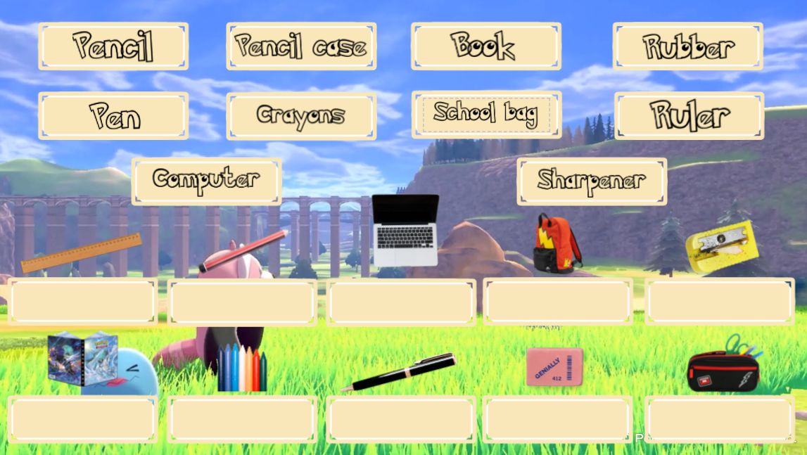 School objects games | Genially