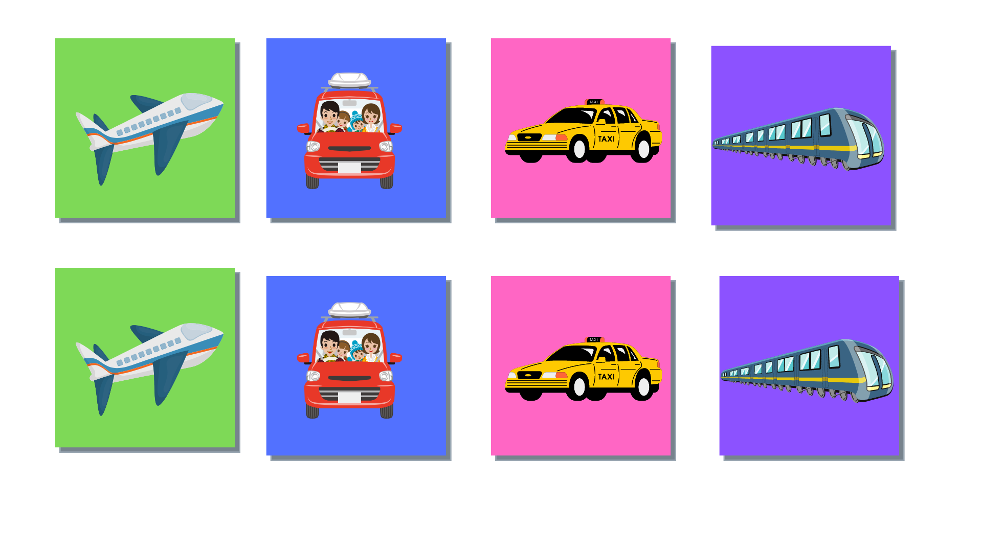 Transport Memory game GG2 | Genially