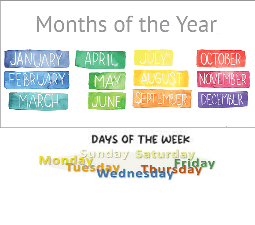 PRE-A1 DAYS AND MONTHS