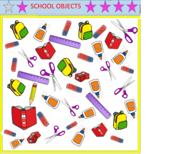 PRE-A1 SCHOOL OBJECTS | Genially