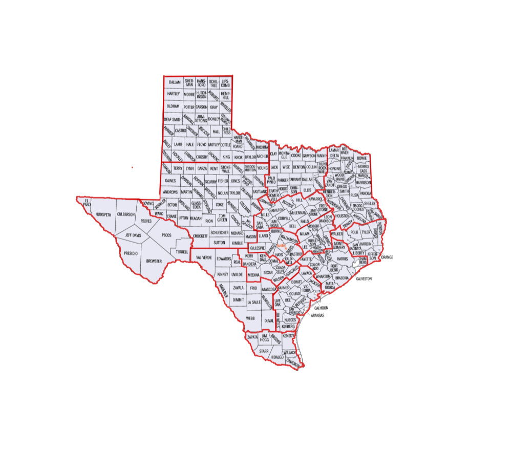 True Texas Project County map | Genially