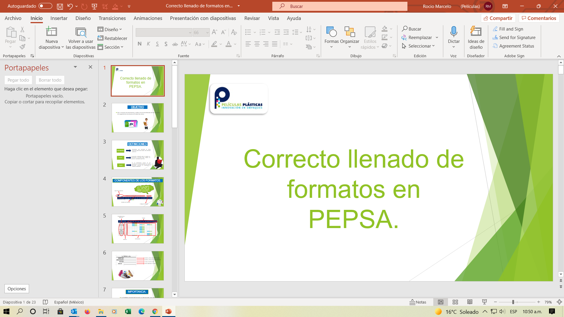 CORRECTO LLENADO DE FORMATOS | Genially